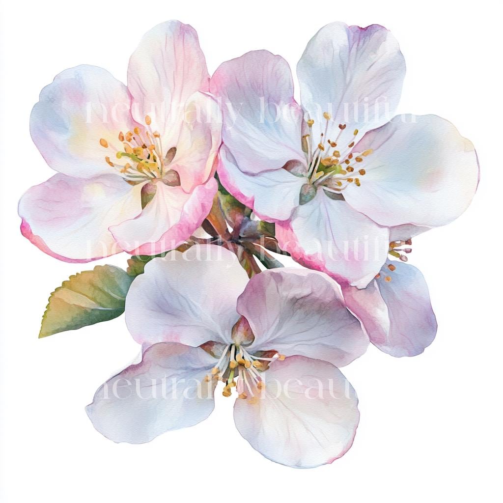 10 X Apple Blossom Clipart Bundle - High Quality Jpgs - Floral ...