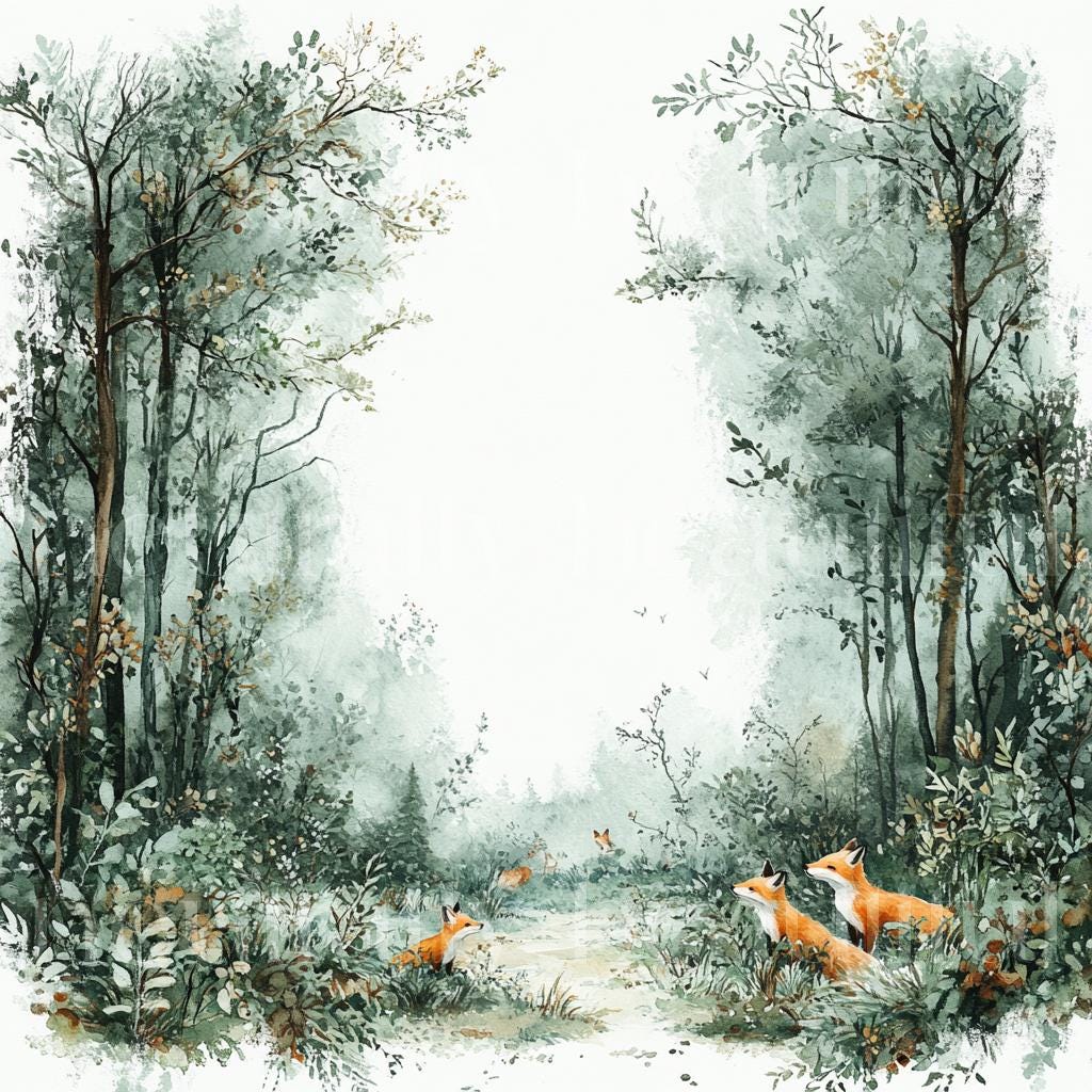 20 X Forest Woodland Animals Themed Borders & Edges Downloadable ...