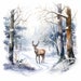 Reindeer Woodland Watercolour Clipart - 10 High Quality Downloadable ...