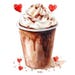 10 X Hearts Coffee Cups Clipart Bundle - High Quality Jpgs - Romantic ...
