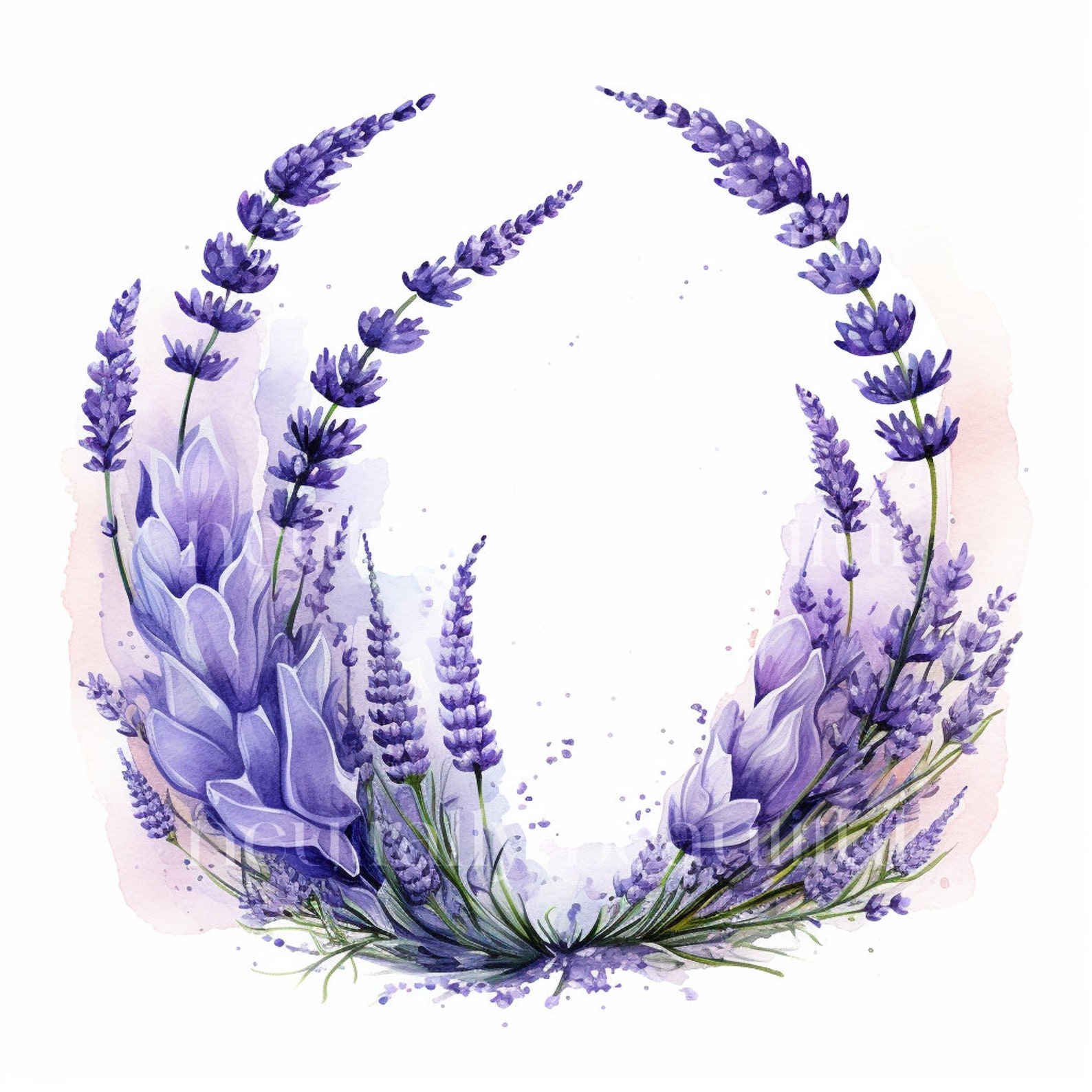 Lavender Frames Downloadable Clipart - 10 Jpgs - Downloadable Printable ...
