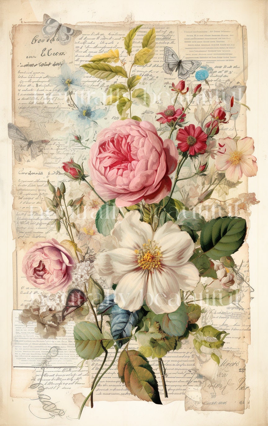 Scrapbooking Paper Elements 10 Downloadable Jpgs Printable - Etsy