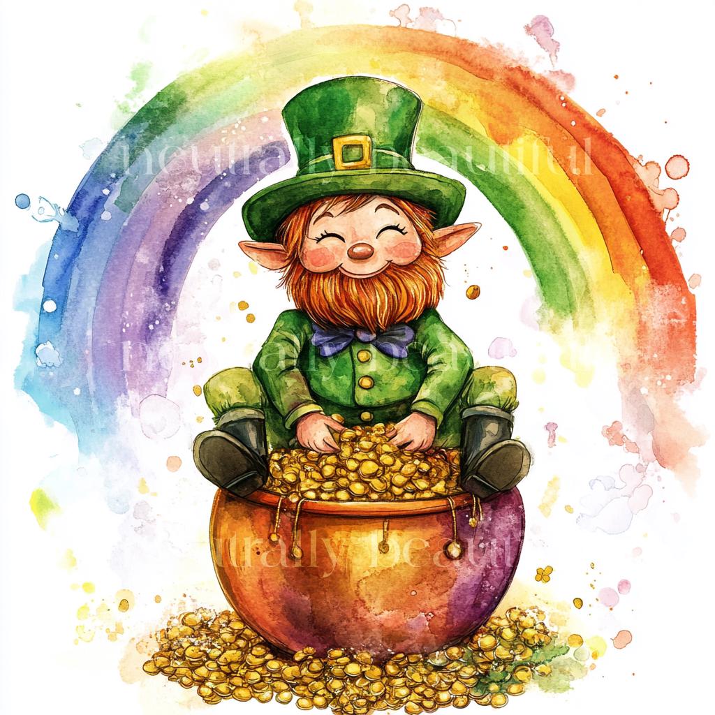 St.patrick's Day Leprechauns Clipart Bundle, High Quality JPG Instant ...