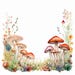 15 X Magical Toadstool Themed Borders & Edges Downloadable Clipart ...