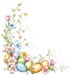 12 X Easter Themed Corners & Edges Downloadable Clipart - Spring Easter ...