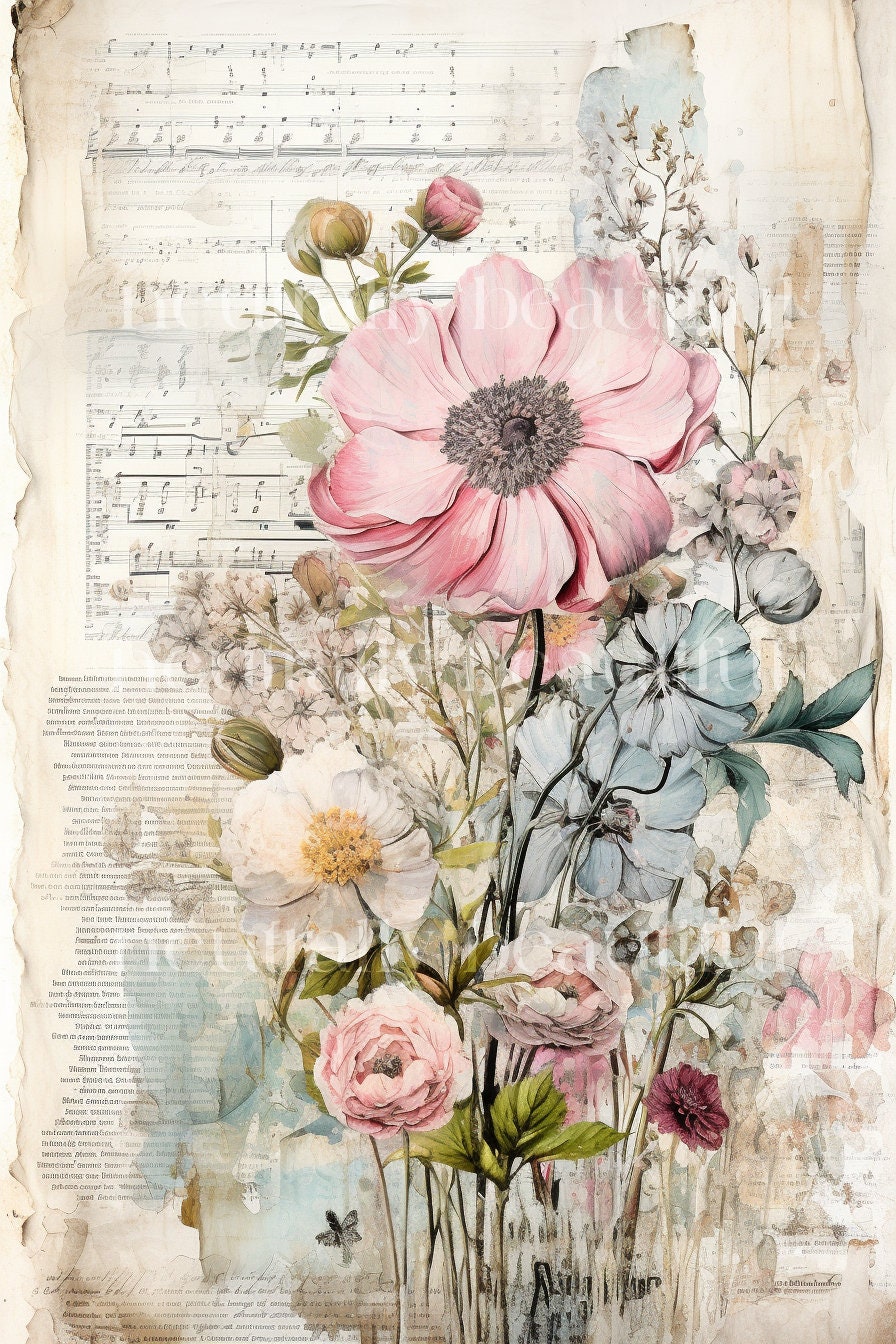 Scrapbooking Paper Elements V2 - 12 Downloadable Jpgs - Printable ...