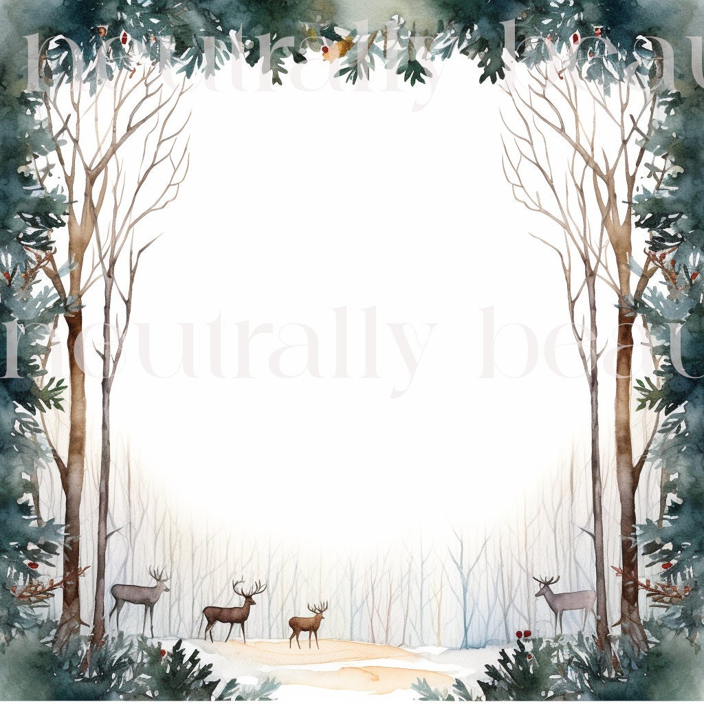 20 X Christmas Themed Borders & Edges Downloadable Clipart - Festive ...