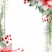 40 X Christmas Themed Borders & Edges Downloadable Papers - Watercolour ...
