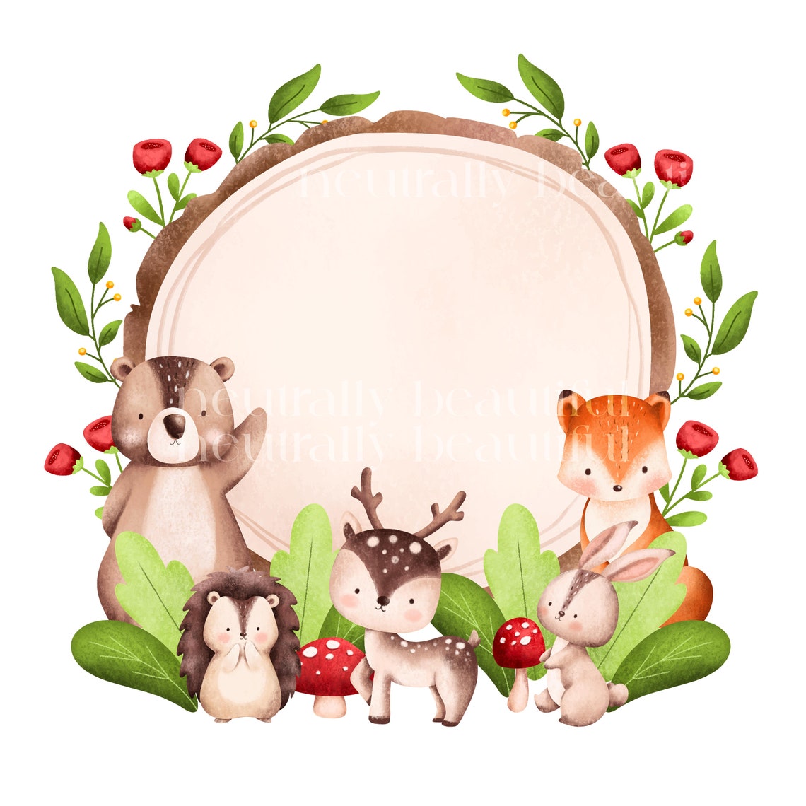 Baby Woodland Animal Clipart - High Quality JPG/PNG Downloads ...