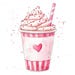 10 X Hearts Coffee Cups Clipart Bundle - High Quality Jpgs - Romantic ...