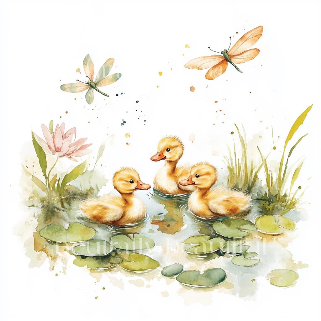 10 X Pretty Duckponds Clipart Bundle - High Quality Jpgs - Spring ...