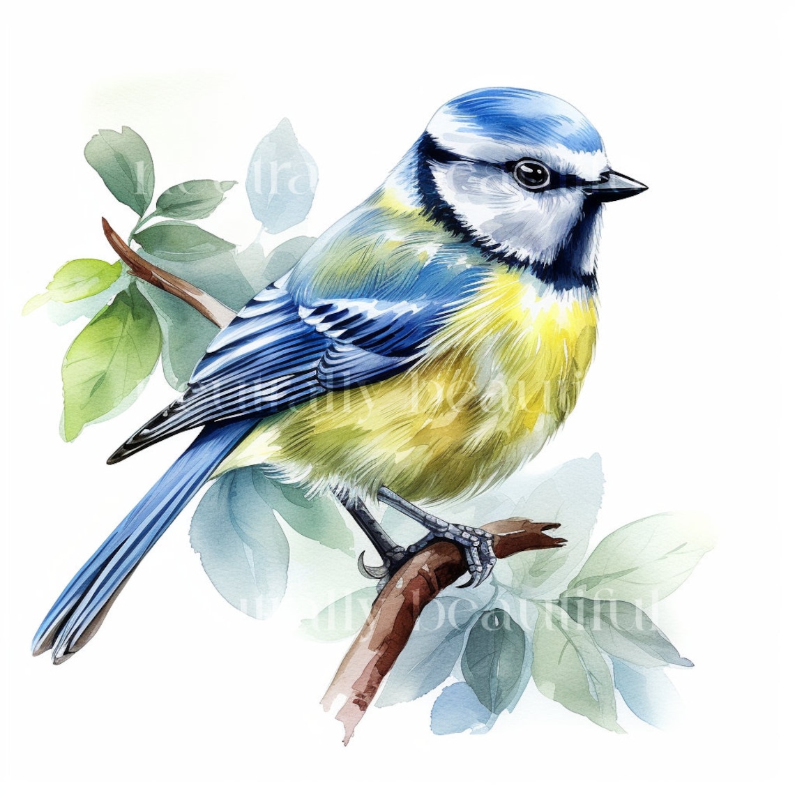 Garden Birds Clipart 10 Blue Tit Birds, High Quality Downloadable Jpgs ...