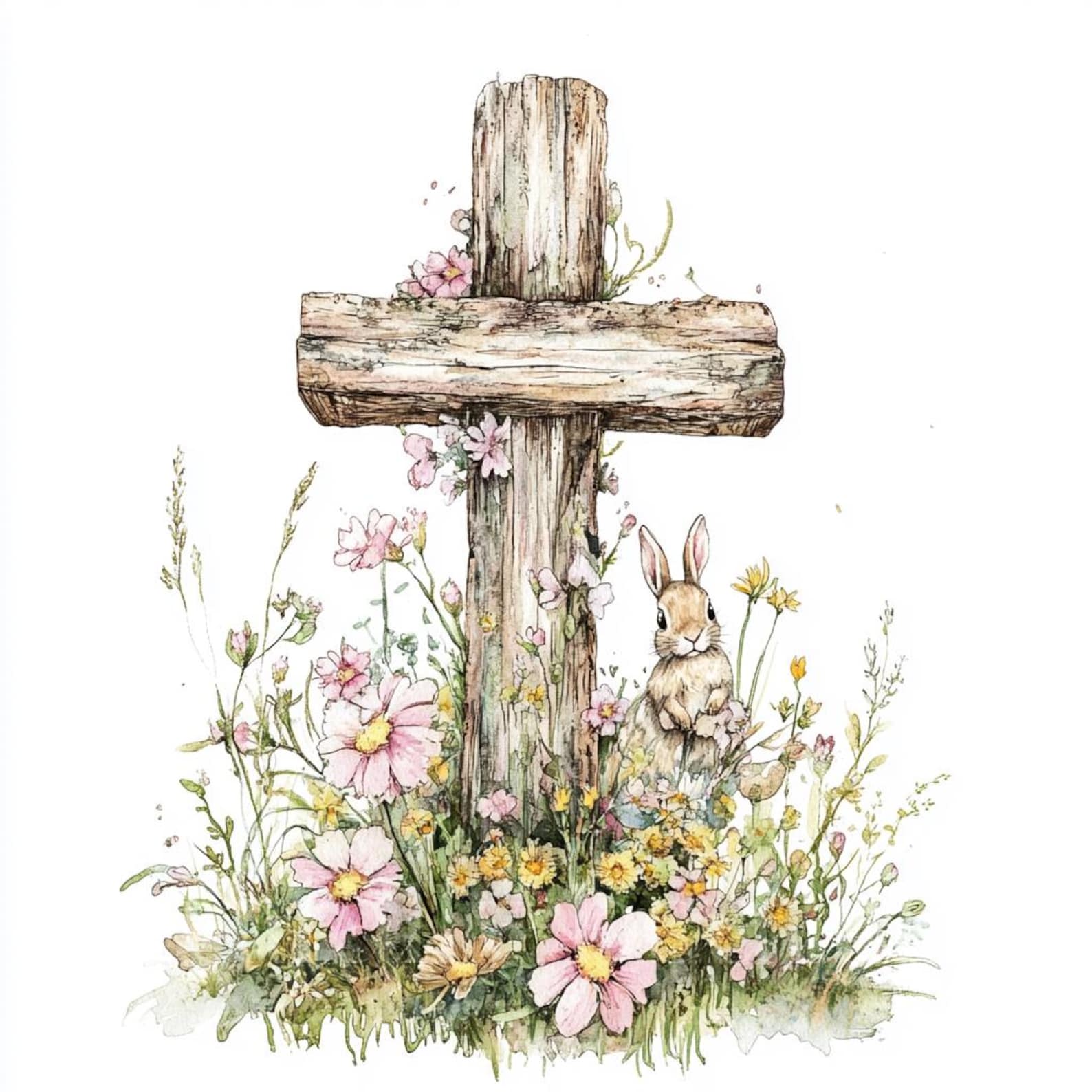10 X Easter Christian Crosses Clipart Bundle, High Quality JPG Instant ...