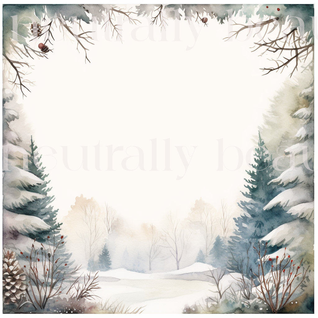 20 X Christmas Themed Borders & Edges Downloadable Clipart Festive ...