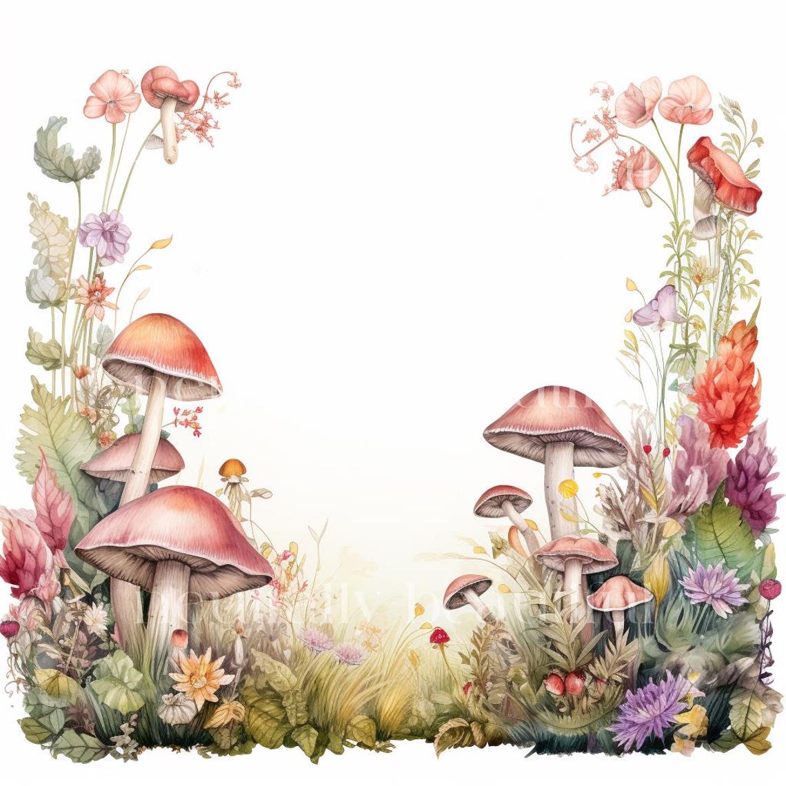 15 X Magical Toadstool Themed Borders & Edges Downloadable Clipart ...