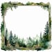20 X Forest Themed Borders & Edges Downloadable Clipart - Watercolour ...