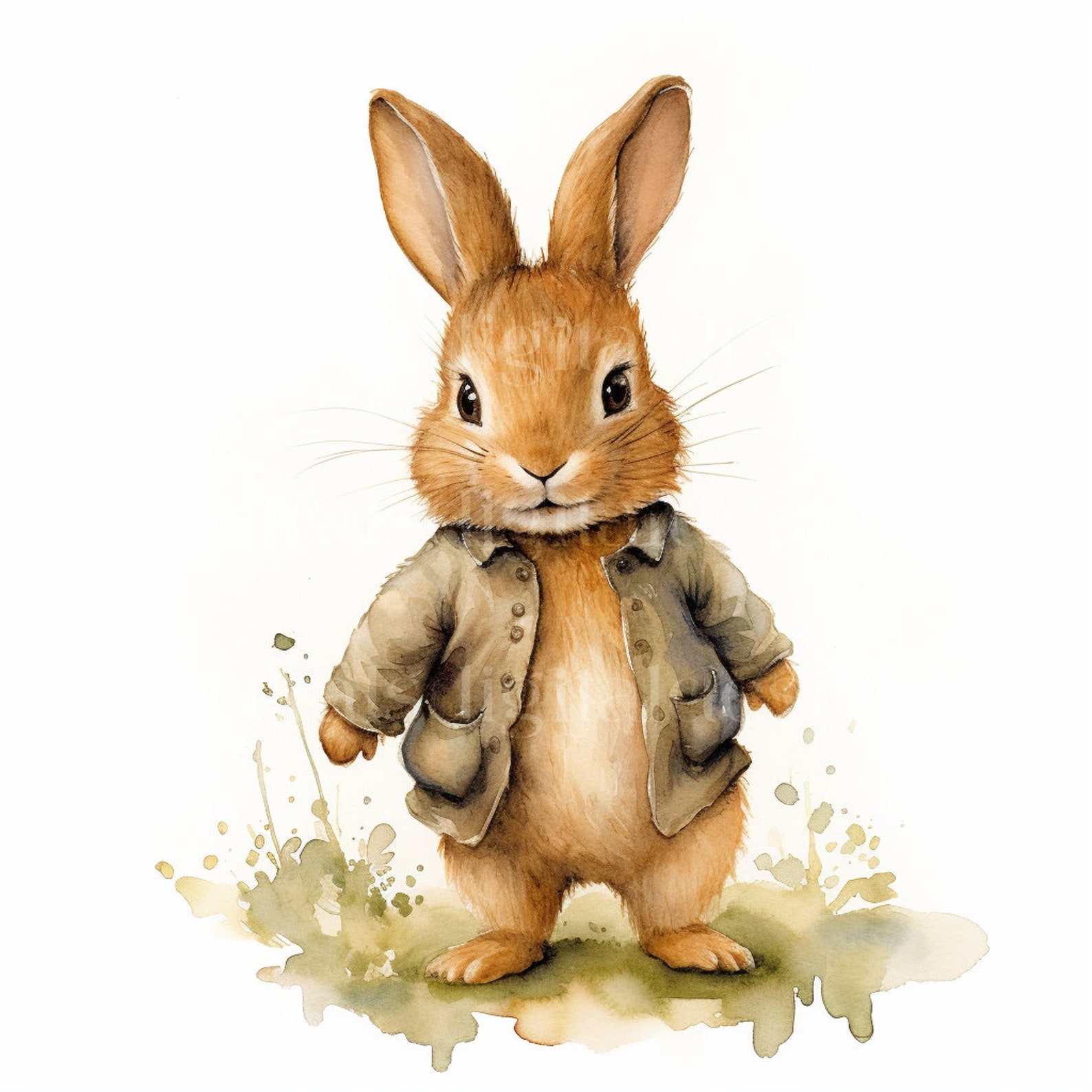 Cute Rabbits Clipart - 18 High Quality Downloadable Jpgs - Printable ...