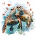10 X Turtles & Hearts Clipart Bundle - High Quality Jpgs - Romantic ...