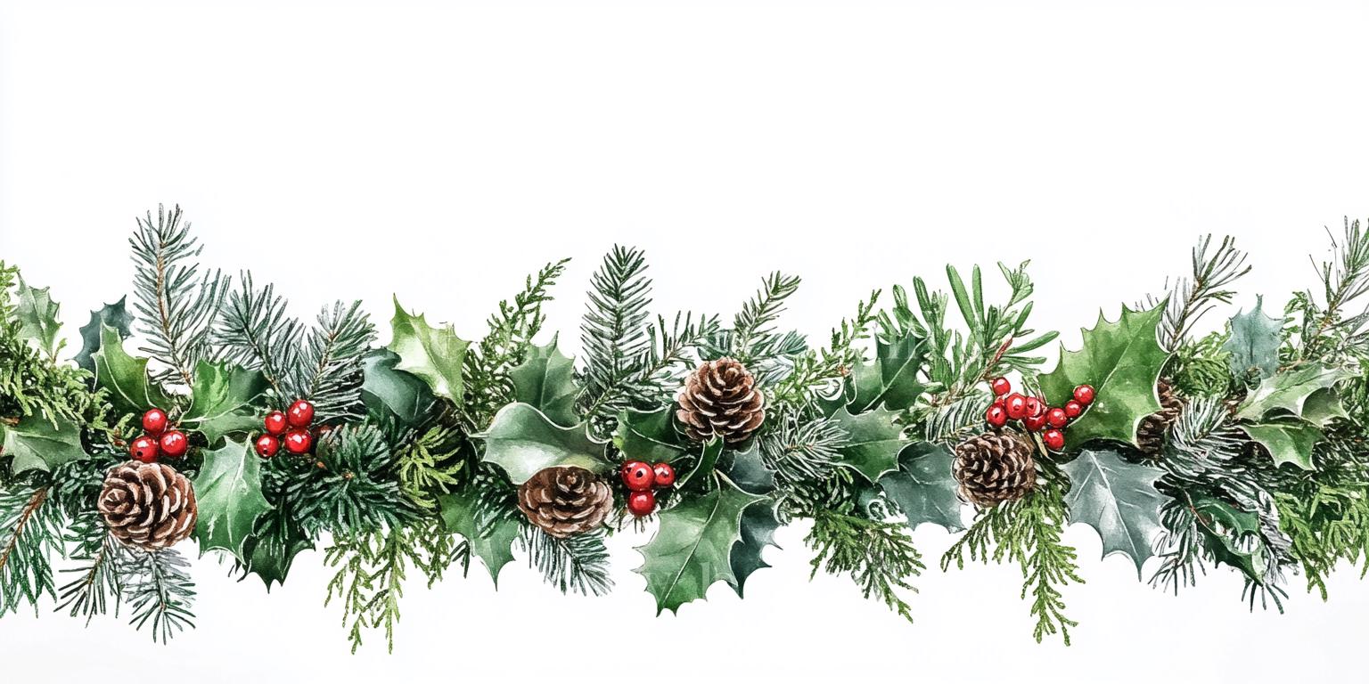 10 X Traditional Christmas Borders/edges Downloadable Clipart Bundle ...