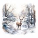 Reindeer Woodland Watercolour Clipart - 10 High Quality Downloadable ...