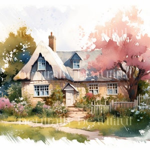 10 Countryside Cottage Prints, Landscape High Quality Downloadable Jpgs ...