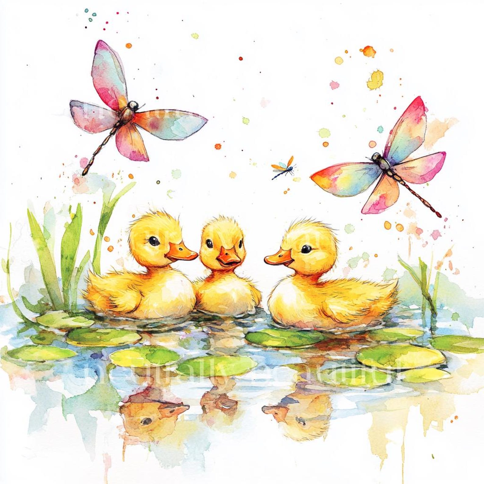 10 X Pretty Duckponds Clipart Bundle - High Quality Jpgs - Spring ...