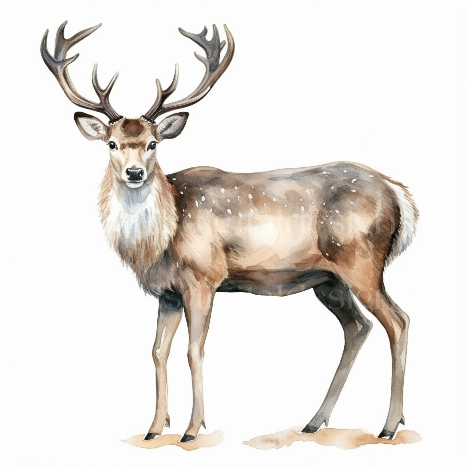 Individual Reindeer Clipart Images - 10 High Quality Downloadable Deer ...