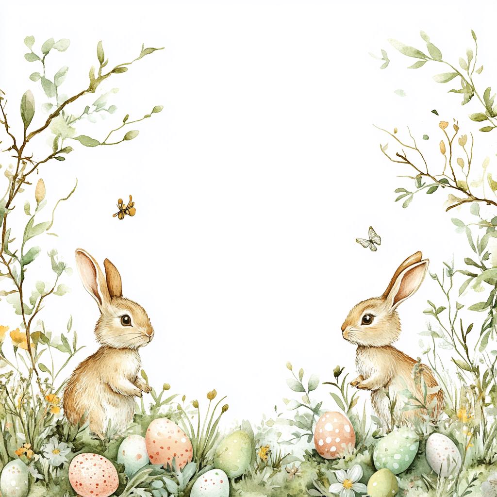 50 X Easter Woodland Themed Borders & Edges Downloadable Clipart ...