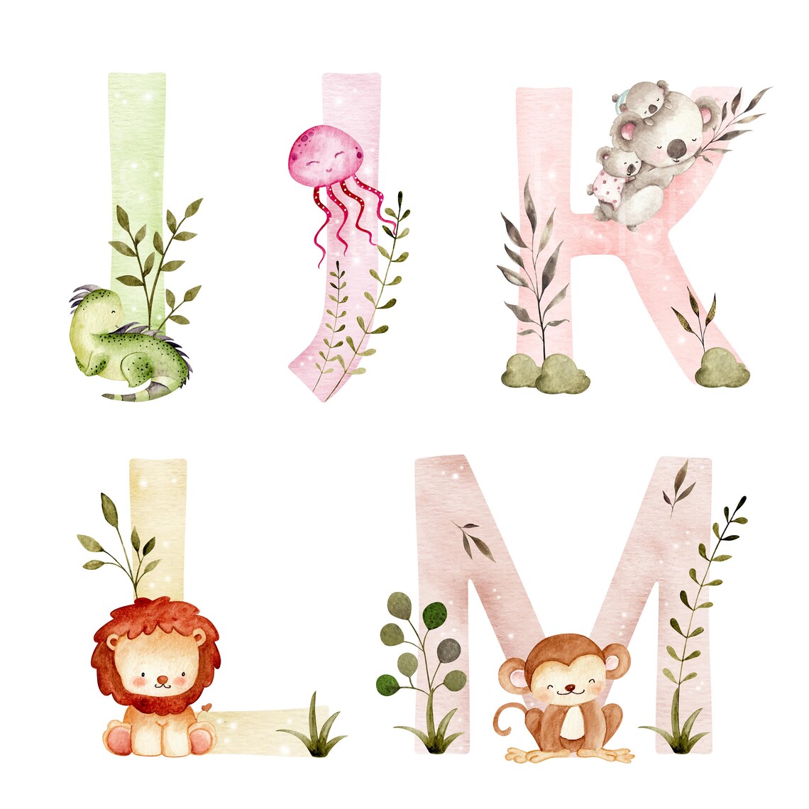 Cute Animal Alphabet SVG Bundle PNG Svg File Downloadable - Etsy Australia