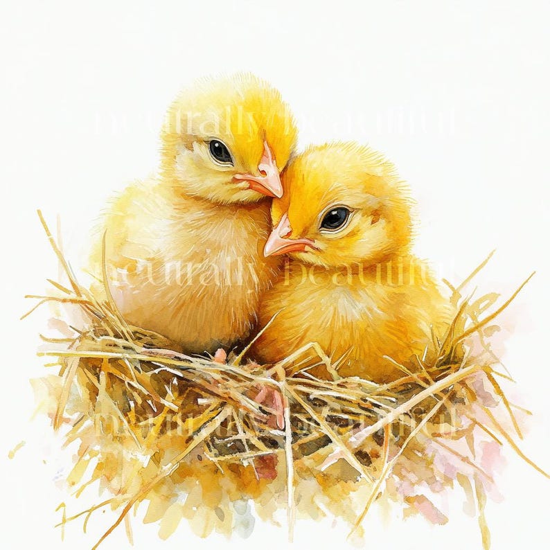 10 X Baby Chicks Clipart Bundle - High Quality Jpgs - Spring Baby ...