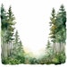20 X Forest Themed Borders & Edges Downloadable Clipart - Watercolour ...