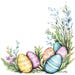 12 X Easter Themed Corners & Edges Downloadable Clipart - Spring Easter ...