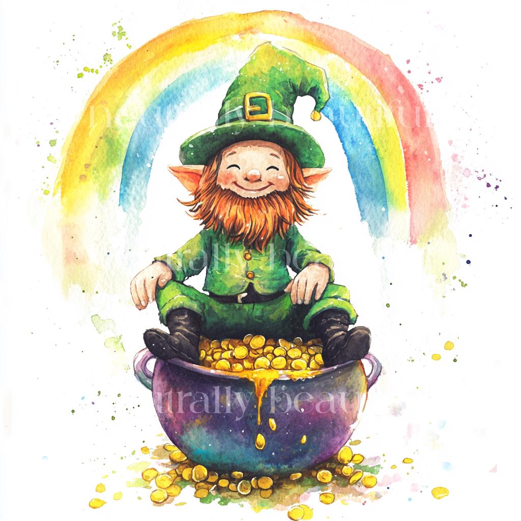 St.patrick's Day Leprechauns Clipart Bundle, High Quality JPG Instant ...