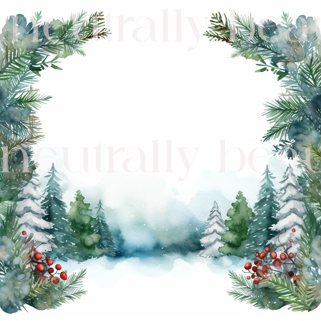 20 X Christmas Themed Borders & Edges Downloadable Clipart - Festive ...