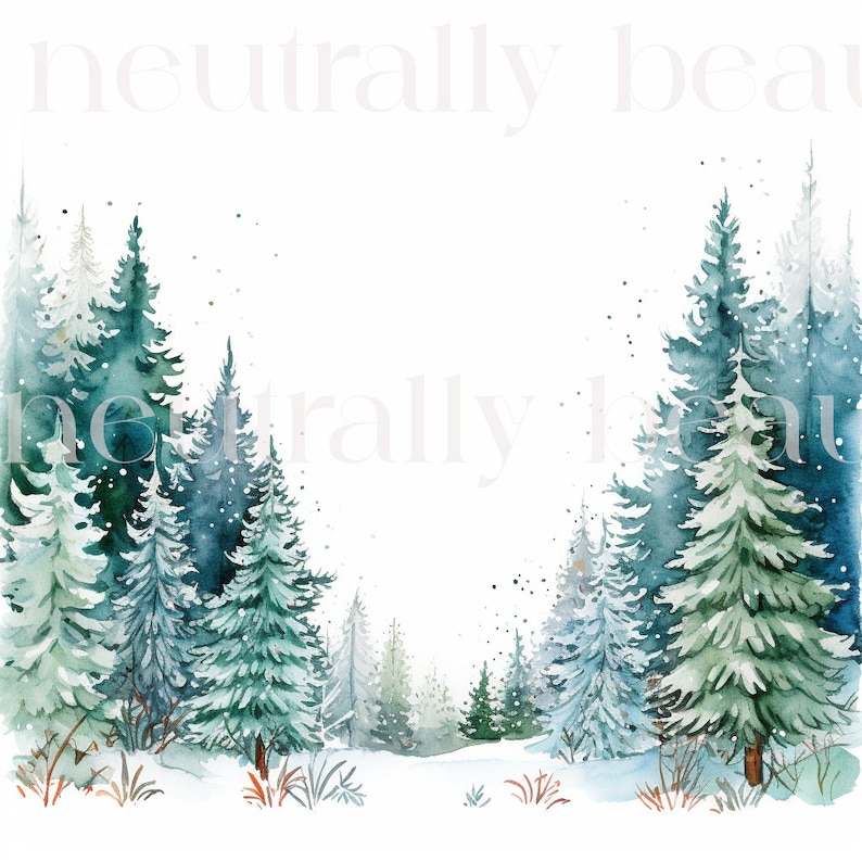 20 X Christmas Themed Borders & Edges Downloadable Clipart Festive ...