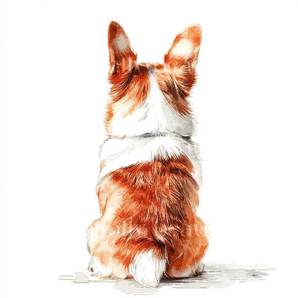 18 X Corgi Dogs Clipart Bundle - High Quality JPG Watercolour Printable ...