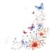 12 X Pretty Butterfly Corners & Edges Downloadable Clipart ...