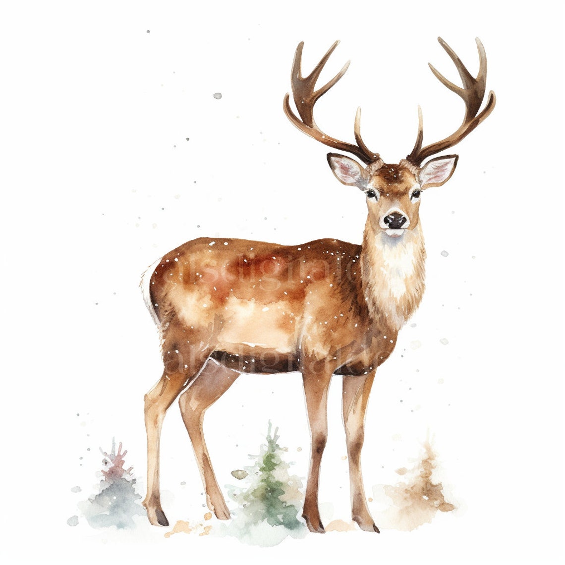 Individual Reindeer Clipart Images - 10 High Quality Downloadable Deer ...