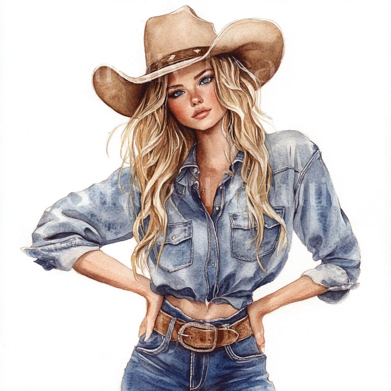 15 X Cowgirls Clipart Bundle - High Quality Jpgs - Western Cowgirl ...