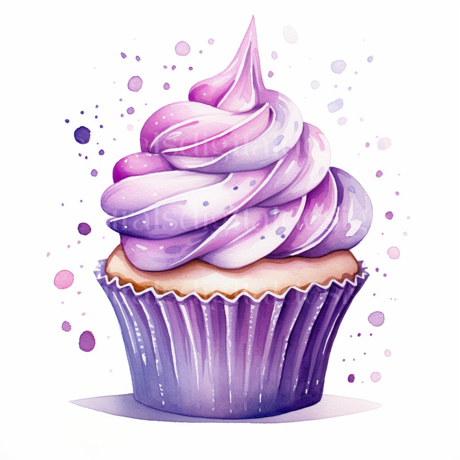 20 X Birthday Cupcakes Downloadable Clipart Pack - High Quality Jpgs ...