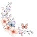 12 X Pretty Butterfly Corners & Edges Downloadable Clipart ...