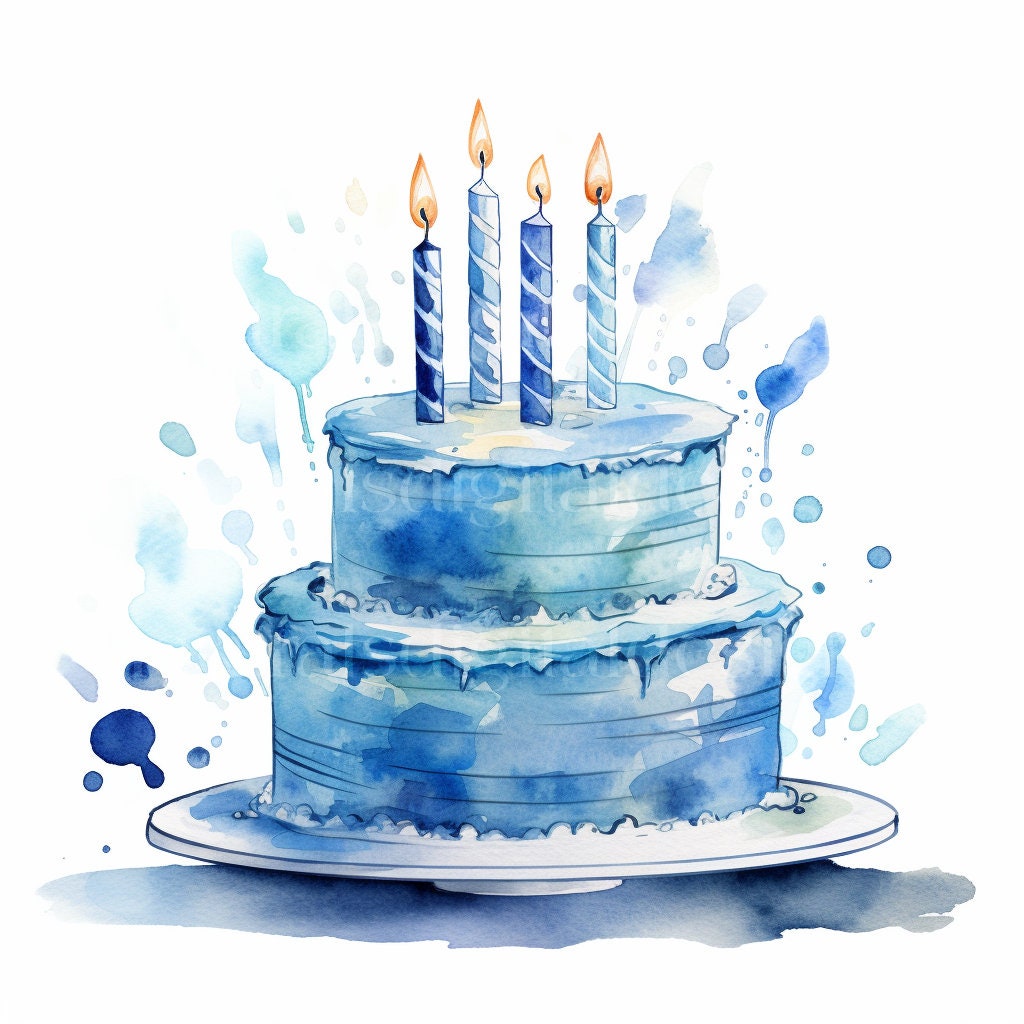 15 X Birthday Cakes Downloadable Clipart Pack - High Quality Jpgs ...