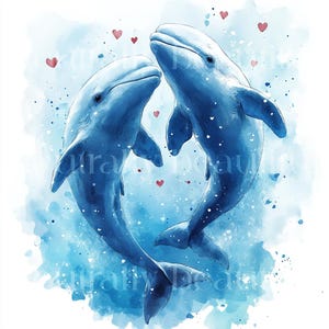 10 X Beluga Whales & Hearts Clipart Bundle - High Quality Jpgs ...