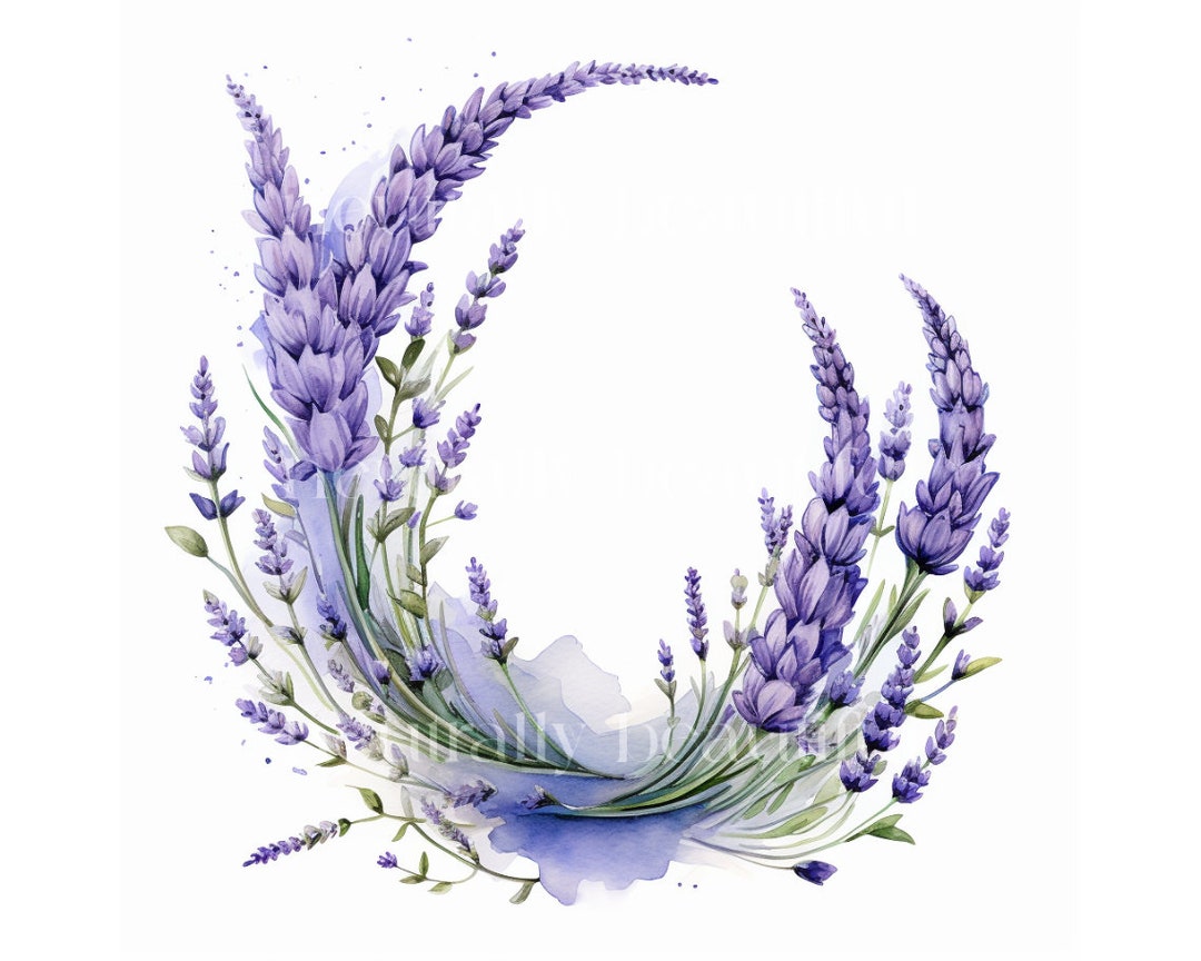 Lavender Frames Downloadable Clipart - 10 Jpgs - Downloadable Printable ...
