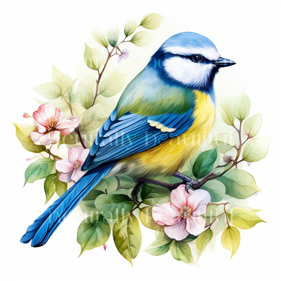 Garden Birds Clipart 10 Blue Tit Birds, High Quality Downloadable Jpgs ...