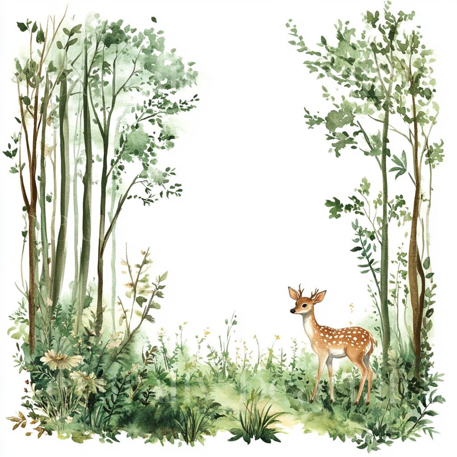 20 X Forest Woodland Animals Themed Borders & Edges Downloadable ...