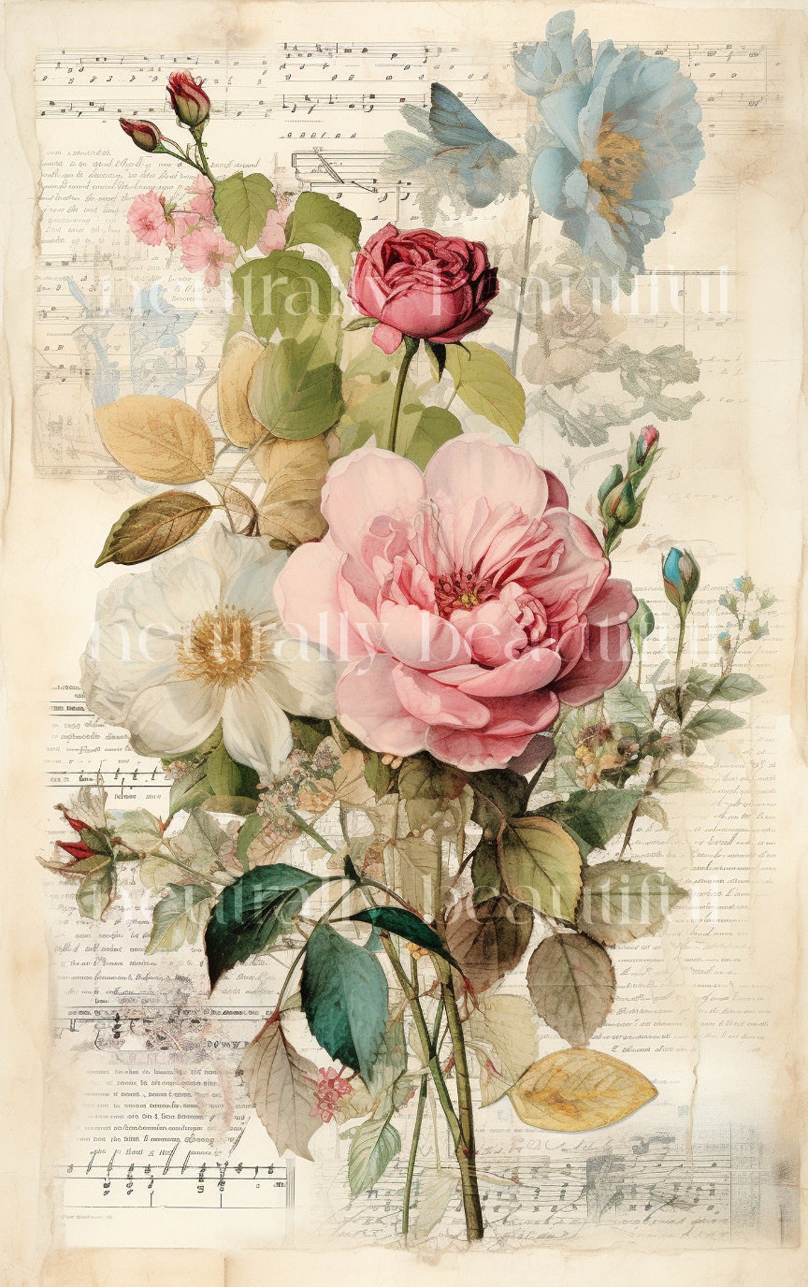 Scrapbooking Paper Elements 10 Downloadable Jpgs Printable - Etsy