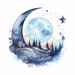 Mythical Moon Downloadable Clipart - 12 Jpgs - Downloadable Printable ...
