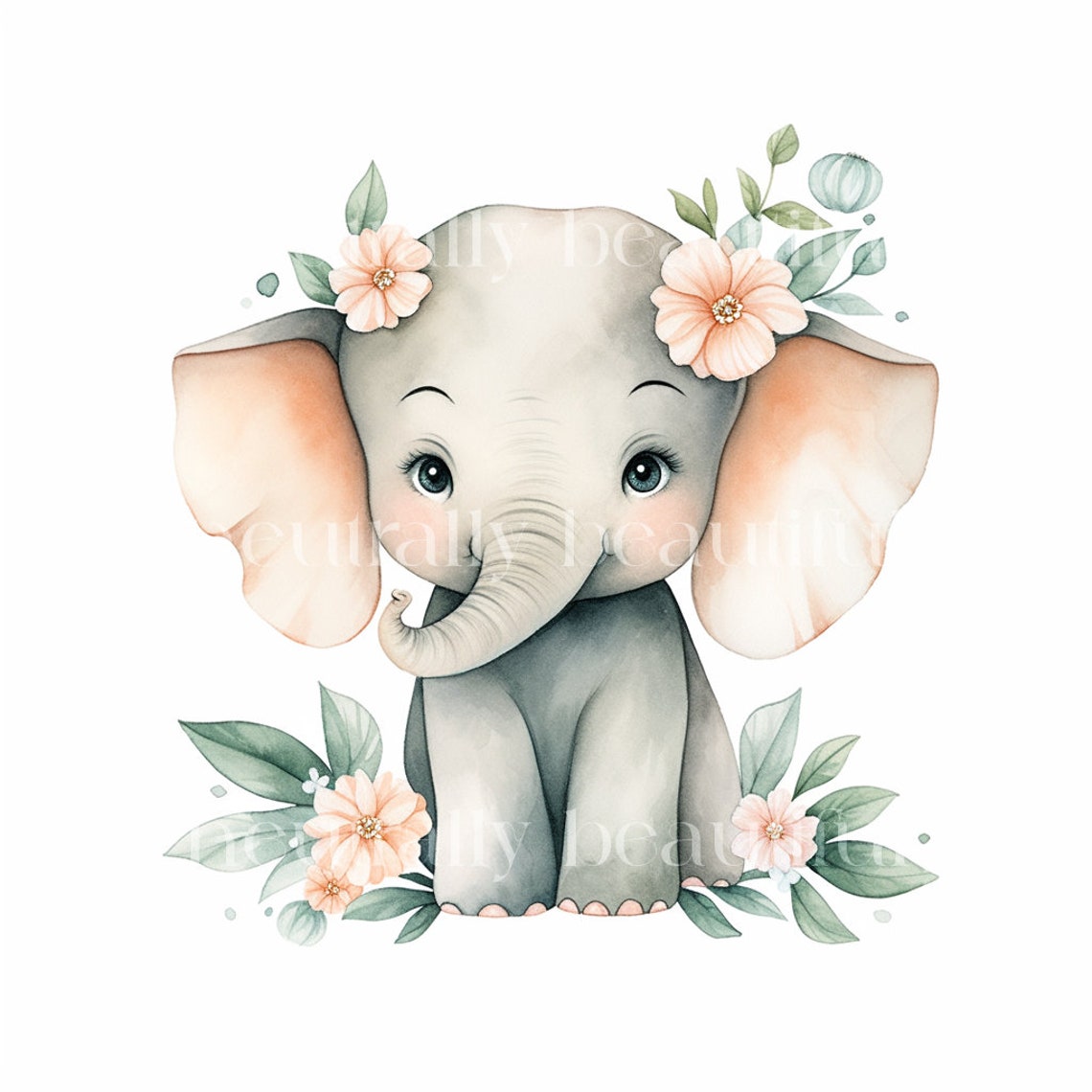 Cute Baby Elephants Clipart 10 High Quality Downloadable Jpgs Printable ...