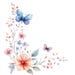 12 X Pretty Butterfly Corners & Edges Downloadable Clipart ...